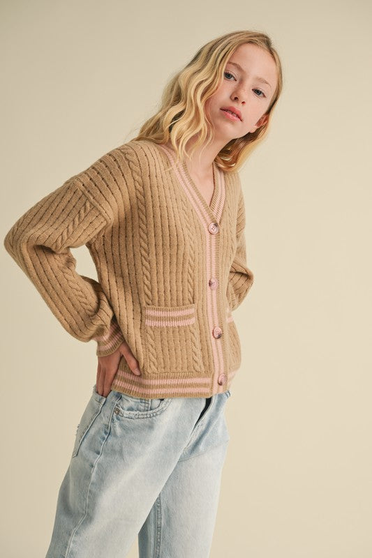 TWEEN KIDS GIRLS DROP SHOULDER CARDIGAN – Sofi Stella Women's ...