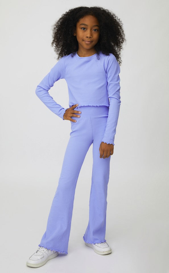 Girls Rib Seamless Long Sleeve and Flare Set – Sofi Stella Women's ...