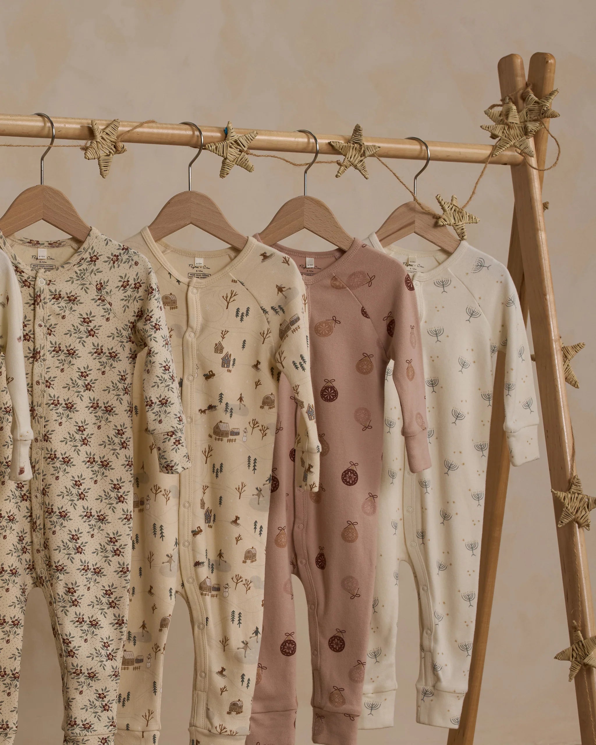 Organic Long John Pajamas || Holiday Floral – Sofi Stella Women's ...
